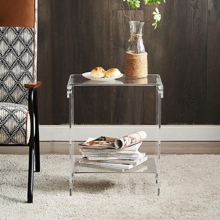 CLEAR ACRYLIC SIDE TABLE - MyDollsHouse